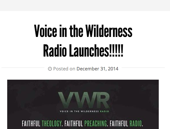 JD Hall of Pulpit and Pen Launches Voice in the Wilderness Radio ...