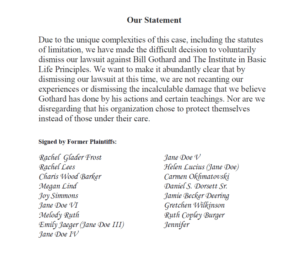 BREAKING: Lawsuit against Bill Gothard and The Institute in Basic Life ...